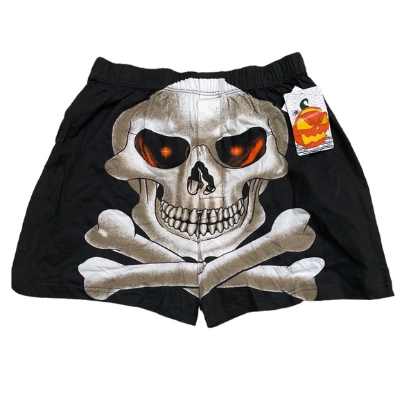 Halloween | Underwear & Socks | Halloween Big Skeleton Boxer Shorts ...